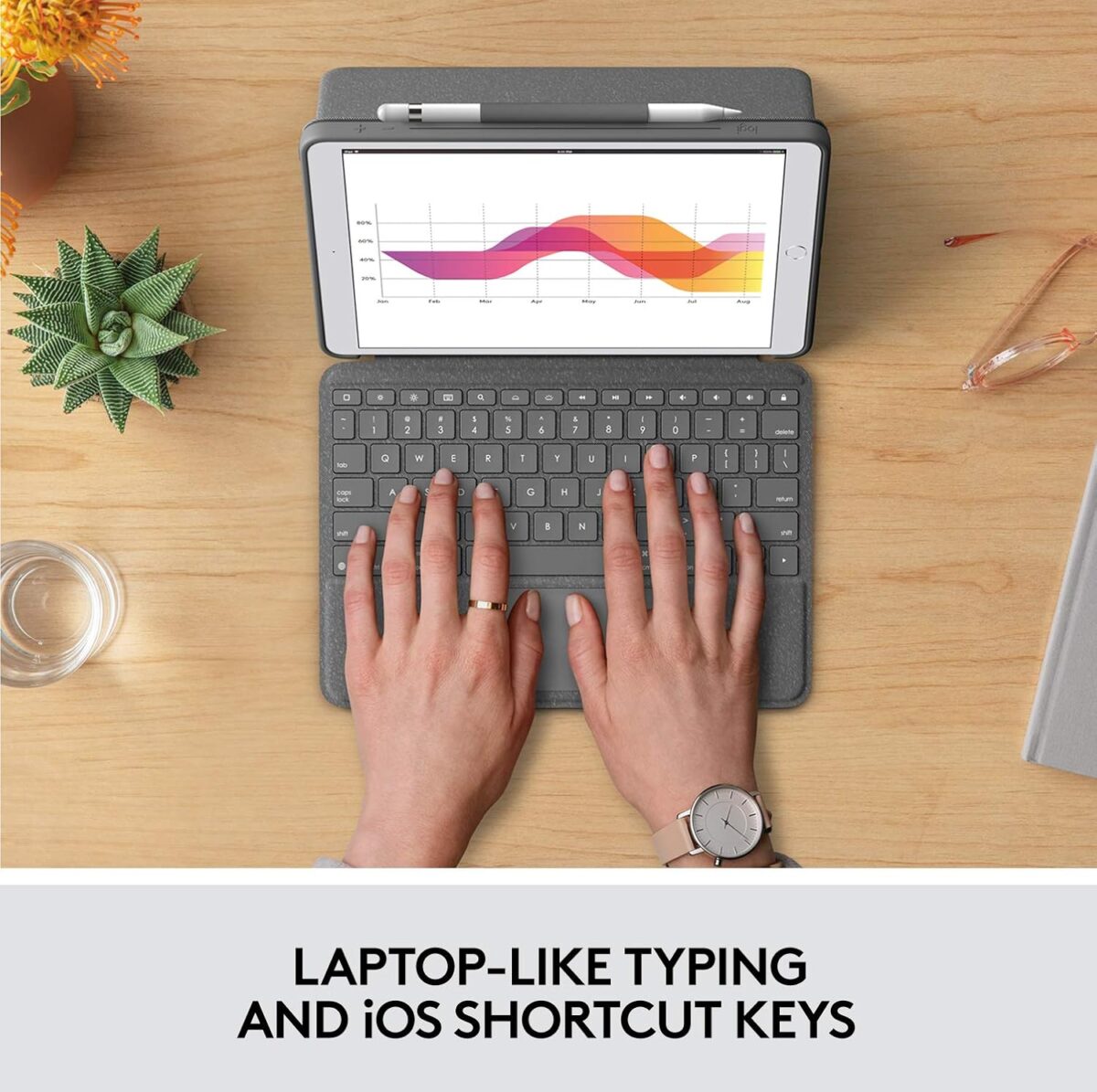 Logitech Combo Touch for iPad (7th, 8th and 9th generation) keyboard ...